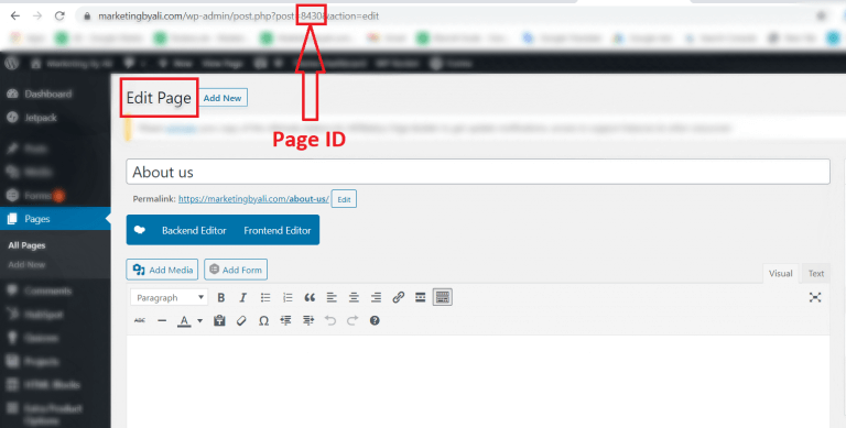 How To Find A Page ID, Post ID, Tag ID or Category ID In WordPress